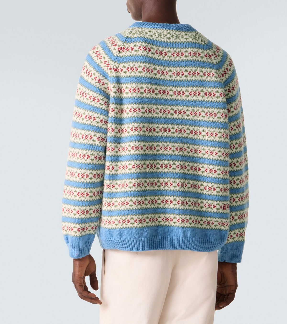 Bode Wedgewood virgin wool sweater Bode