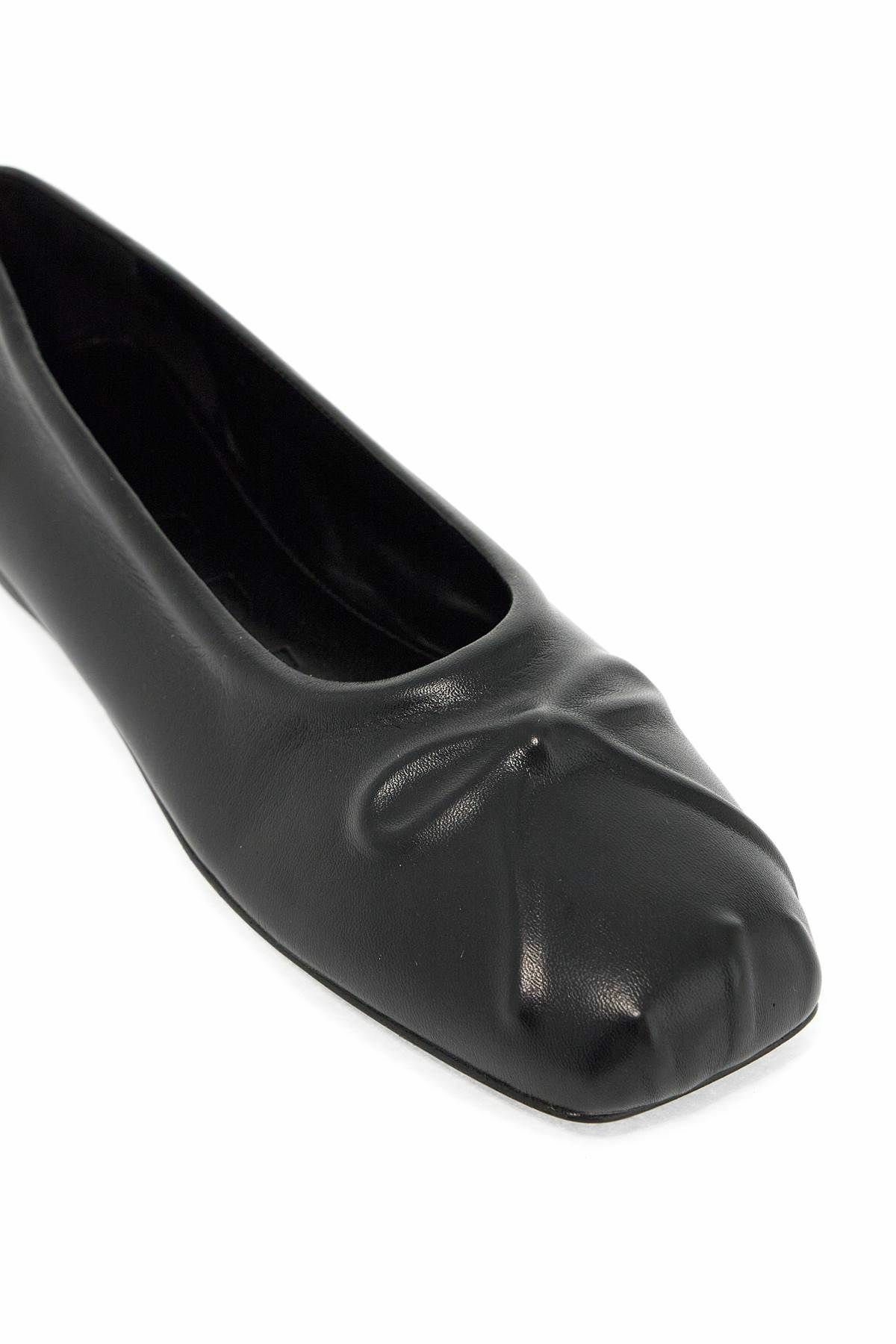 MARNI leather little bow ballerina Metallic Marni