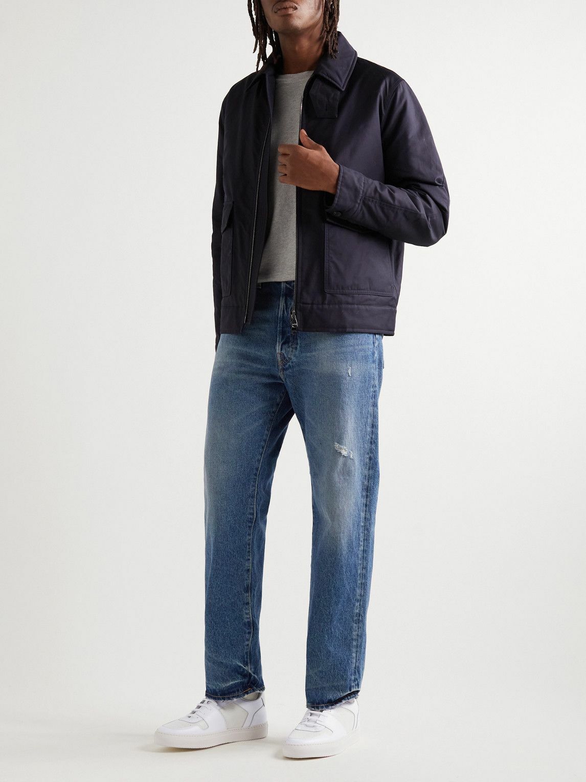 Common Projects - Decades Leather Sneakers - White Common Projects