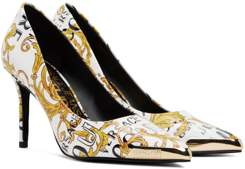 Versace Jeans Couture White Scarlett Heels Versace