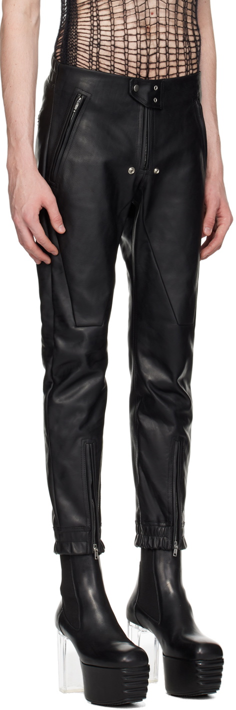 Rick Owens Black Luxor Leather Pants Rick Owens