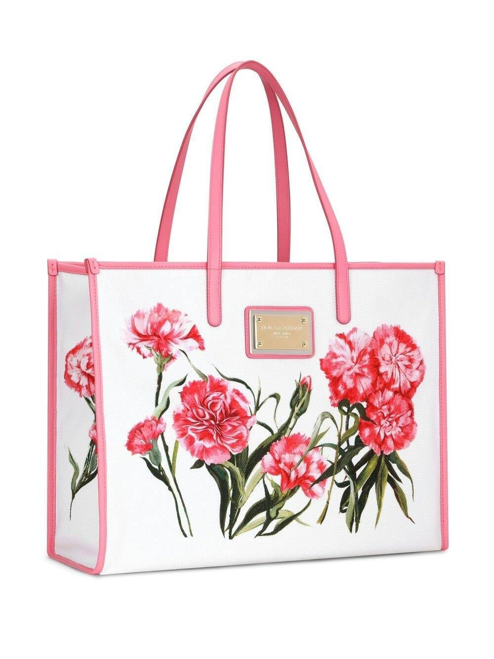 DOLCE & GABBANA - Printed Canvas Shopping Bag Dolce & Gabbana