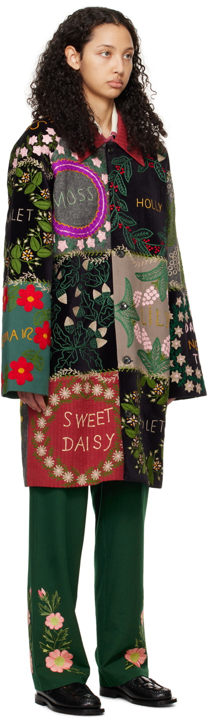 Bode Multicolor Floral Genus Quilt Coat Bode