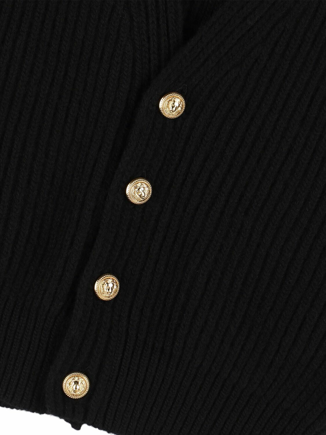 BALMAIN Wool & Cashmere Knit Cardigan Balmain