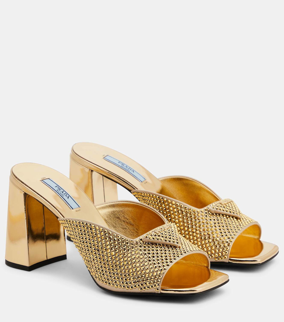 Prada Crystal-embellished mules Prada
