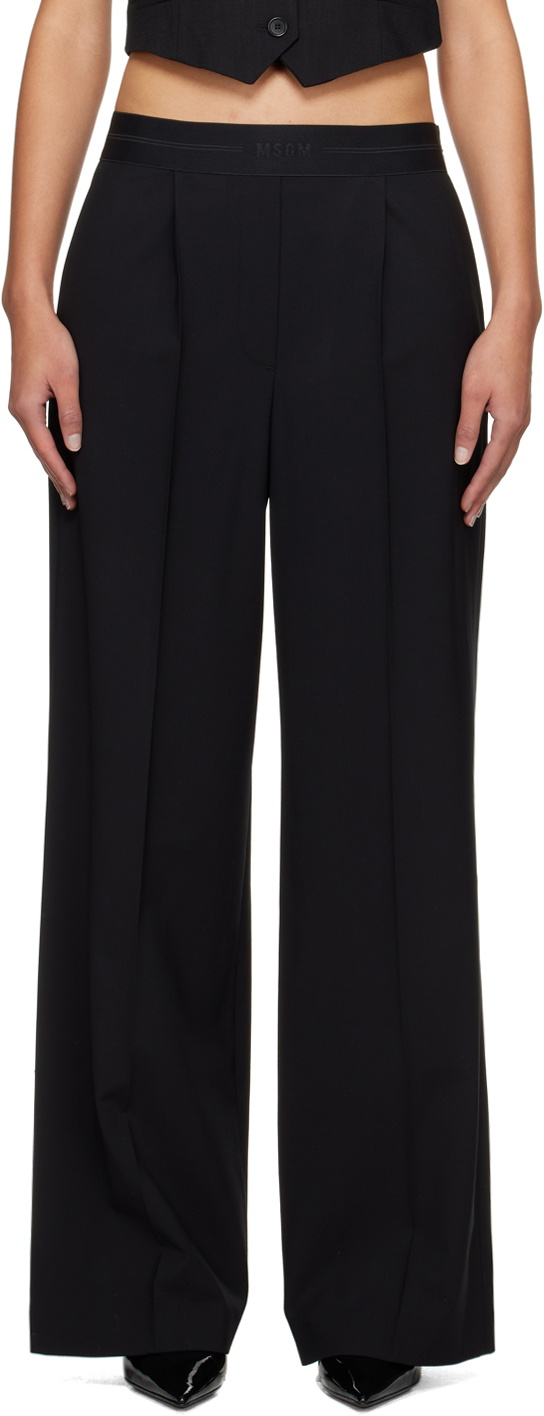 MSGM Black Suiting Trousers MSGM