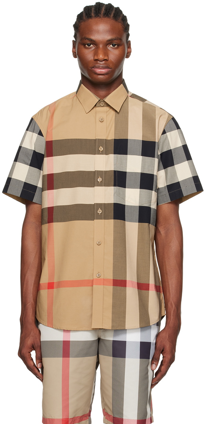 Burberry Beige Vintage Check Shirt Burberry
