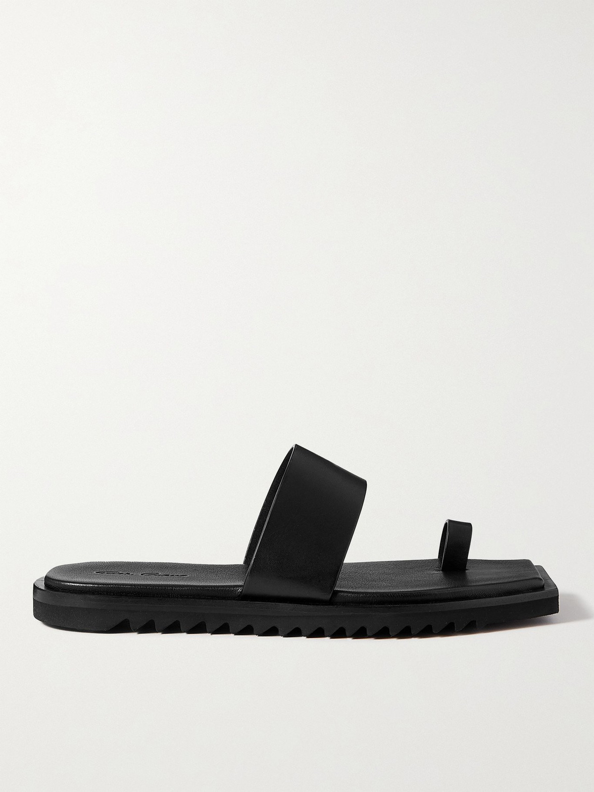 RICK OWENS - Bevel Leather Sandals - Black - EU 40 Rick Owens