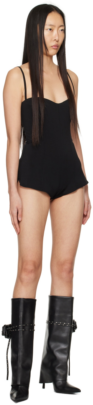 Miaou Black Sofia Romper Miaou