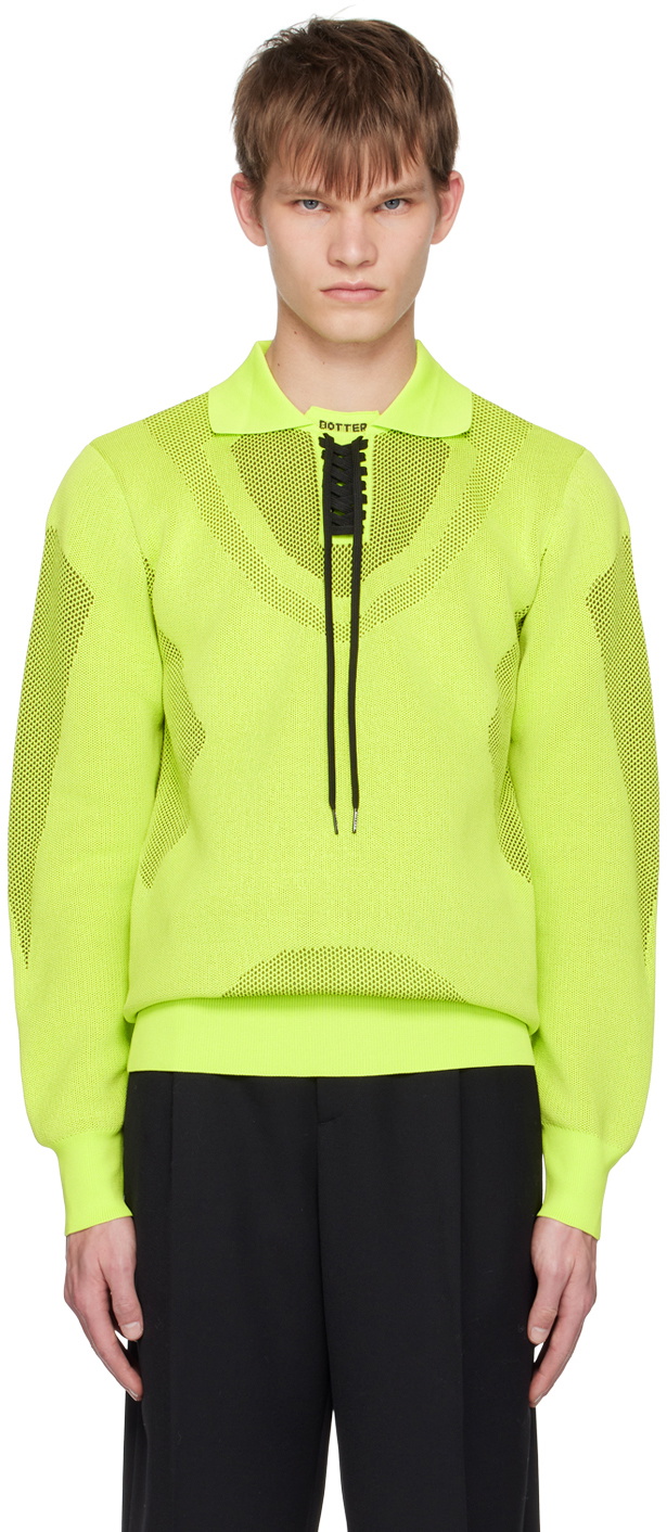 Botter Green Lace-Up Polo Botter