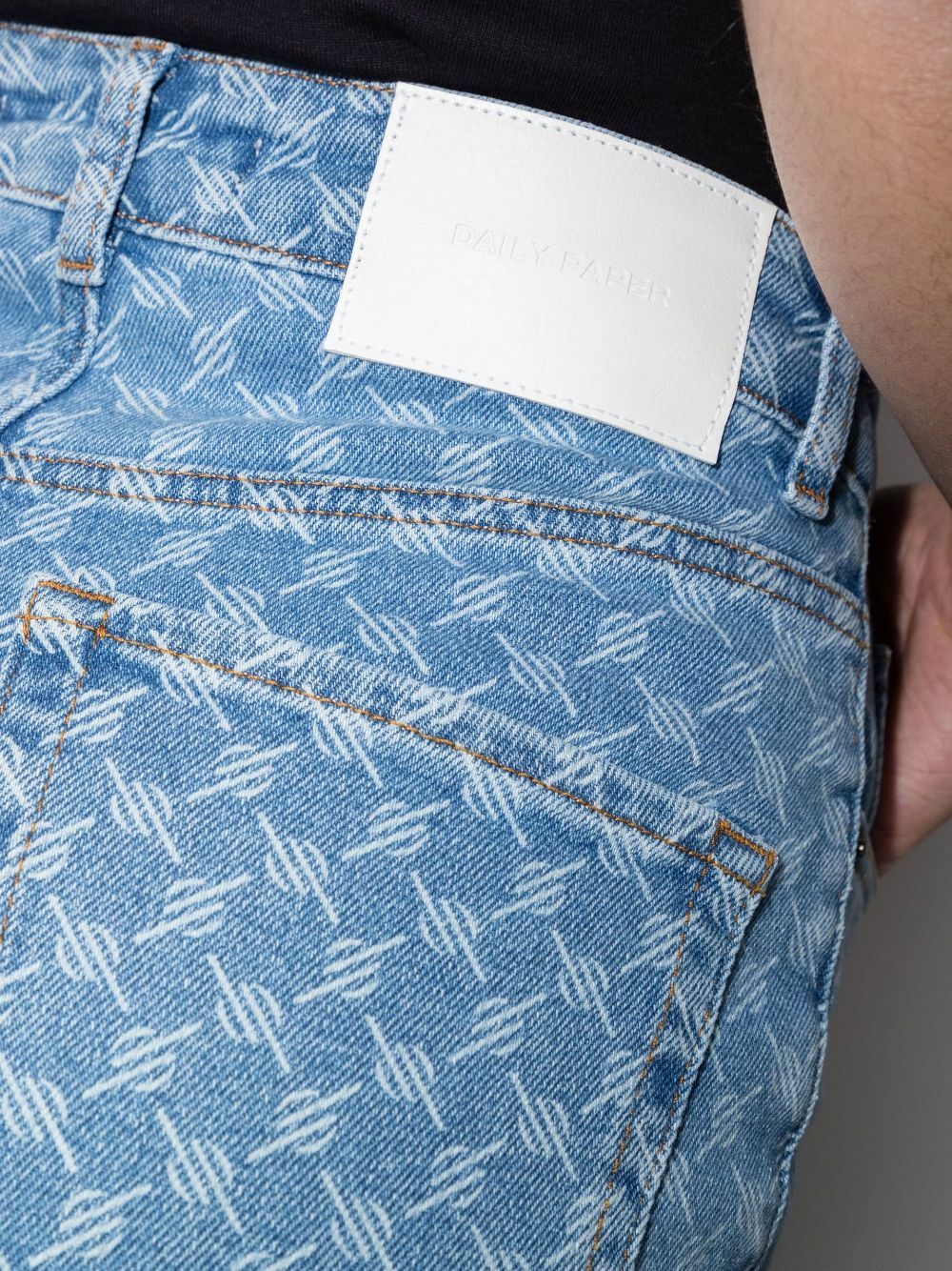 Daily Paper Mel Monogram Straight Leg Jeans Daily Paper