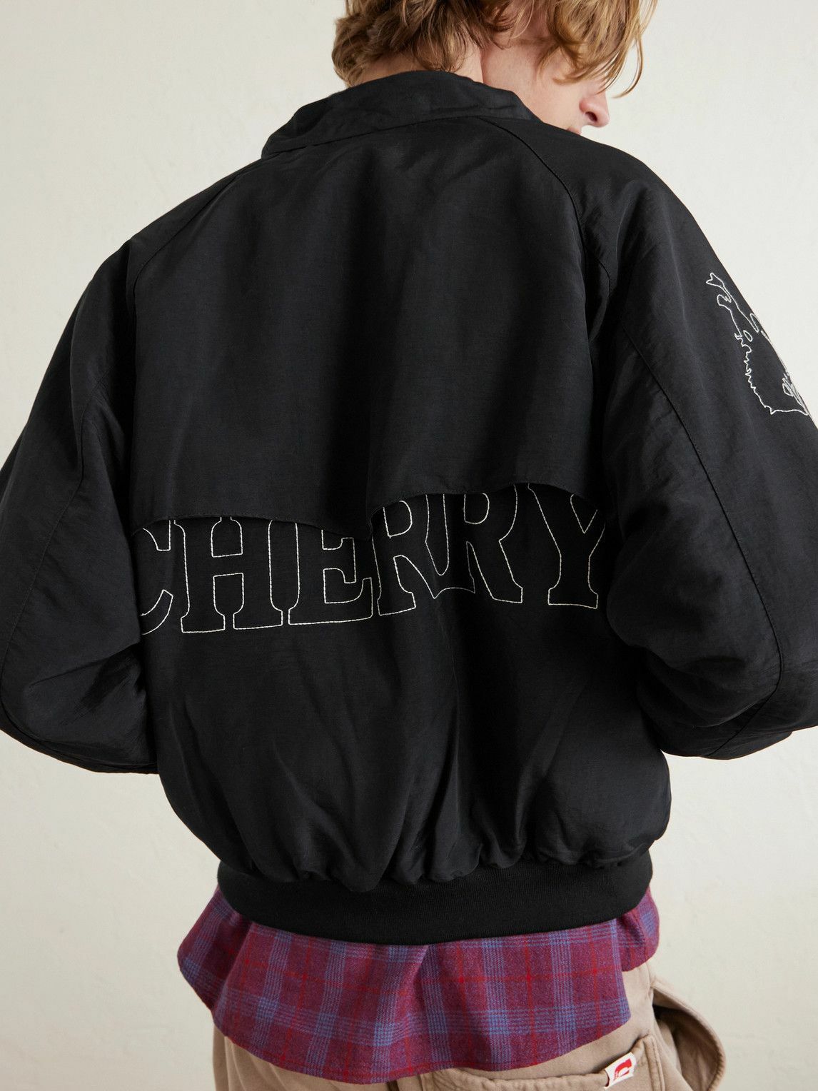 Cherry Los Angeles - Championship Embroidered Shell Bomber Jacket ...