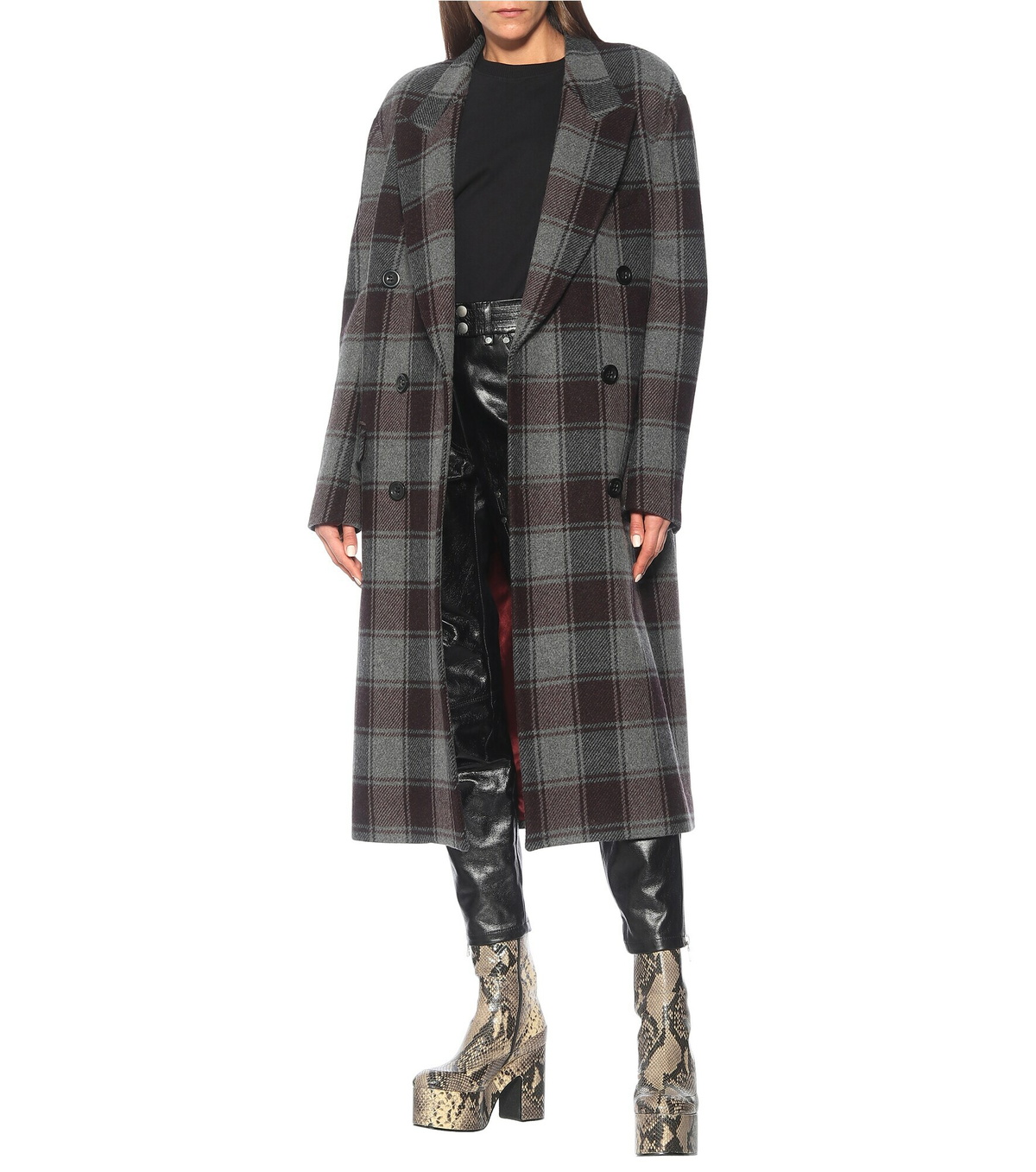 Dries Van Noten - Checked wool coat Dries Van Noten