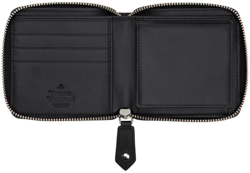 Vivienne Westwood Black Rounded Square Wallet Vivienne Westwood