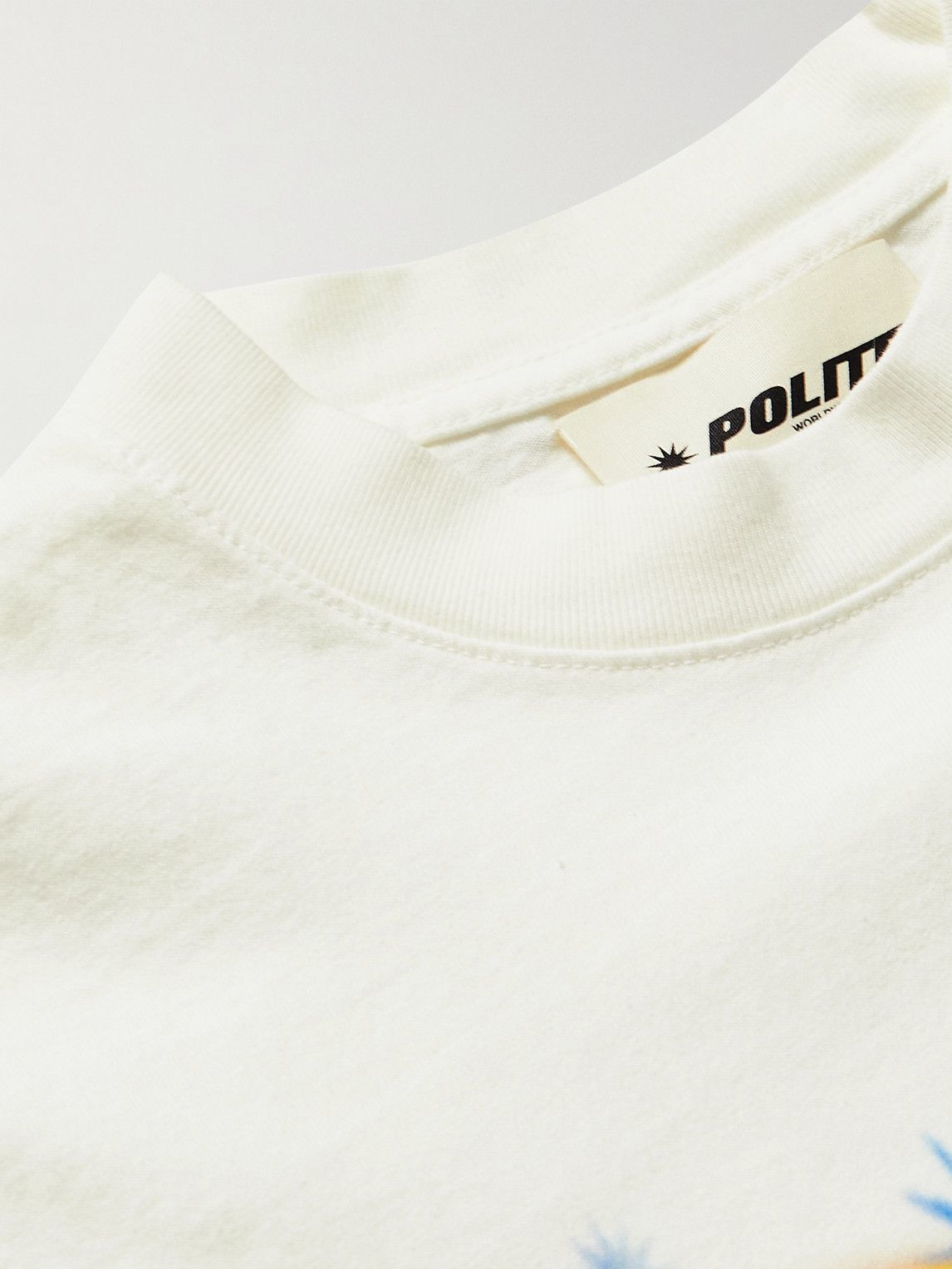 POLITE WORLDWIDE® - Shroom Printed Cotton-Jersey T-Shirt - White POLITE ...