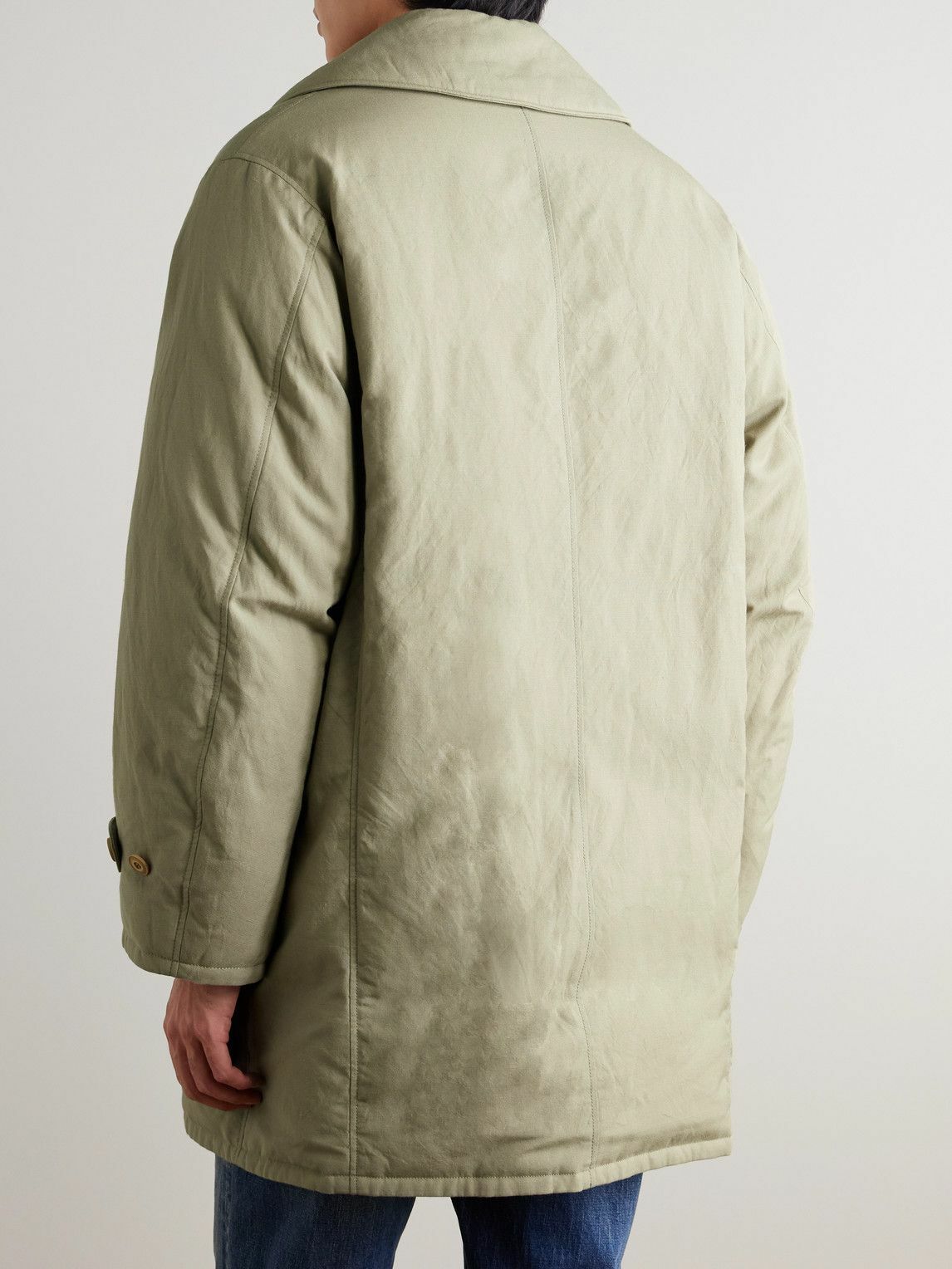 Visvim - Winslow Padded Wool and Linen-Blend Down Coat - Neutrals Visvim