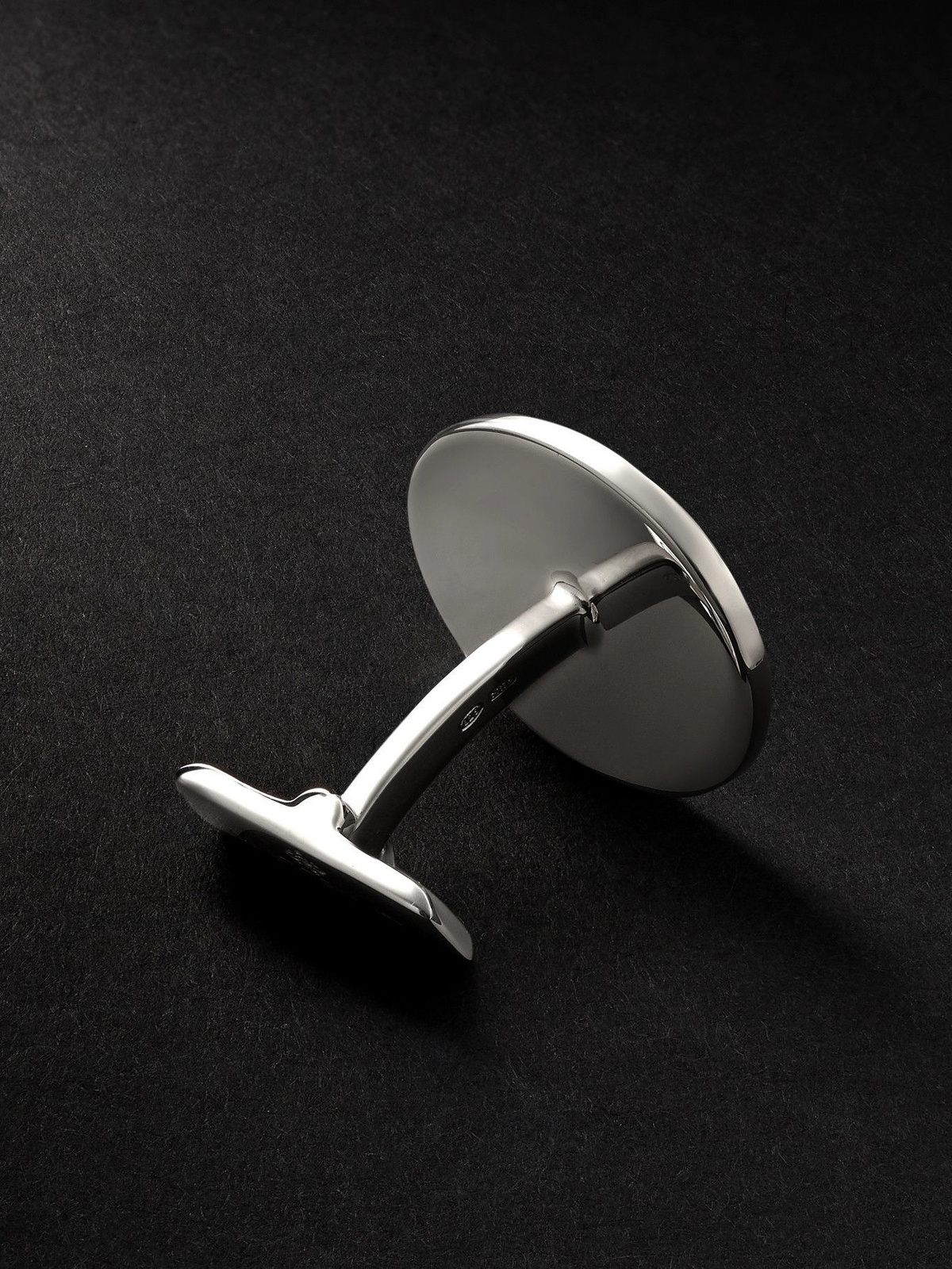 BUCCELLATI - Opera Gentlemen Silver Enamel Cufflinks Buccellati