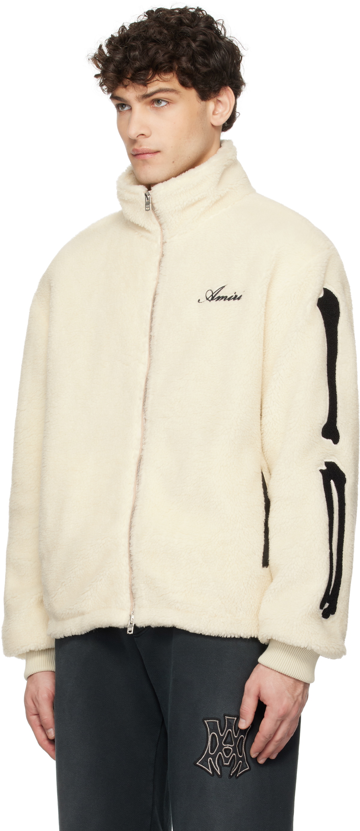 AMIRI Off-White Bones Fleece Jacket Amiri