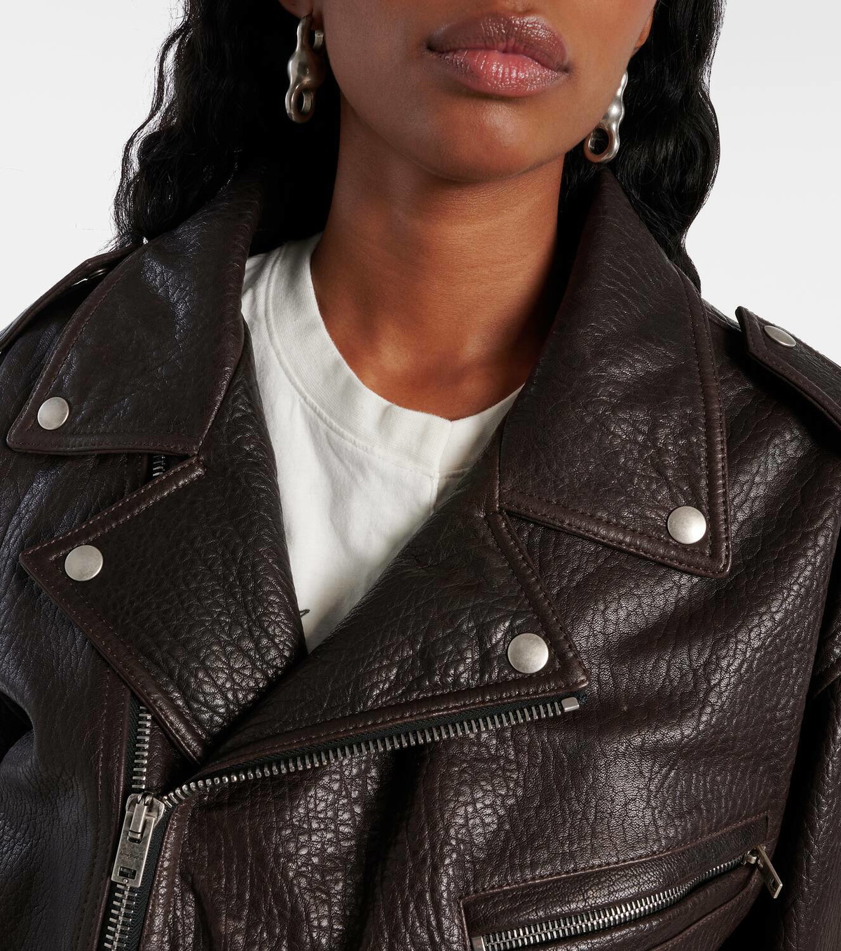 Acne Studios Leather biker jacket Acne Studios