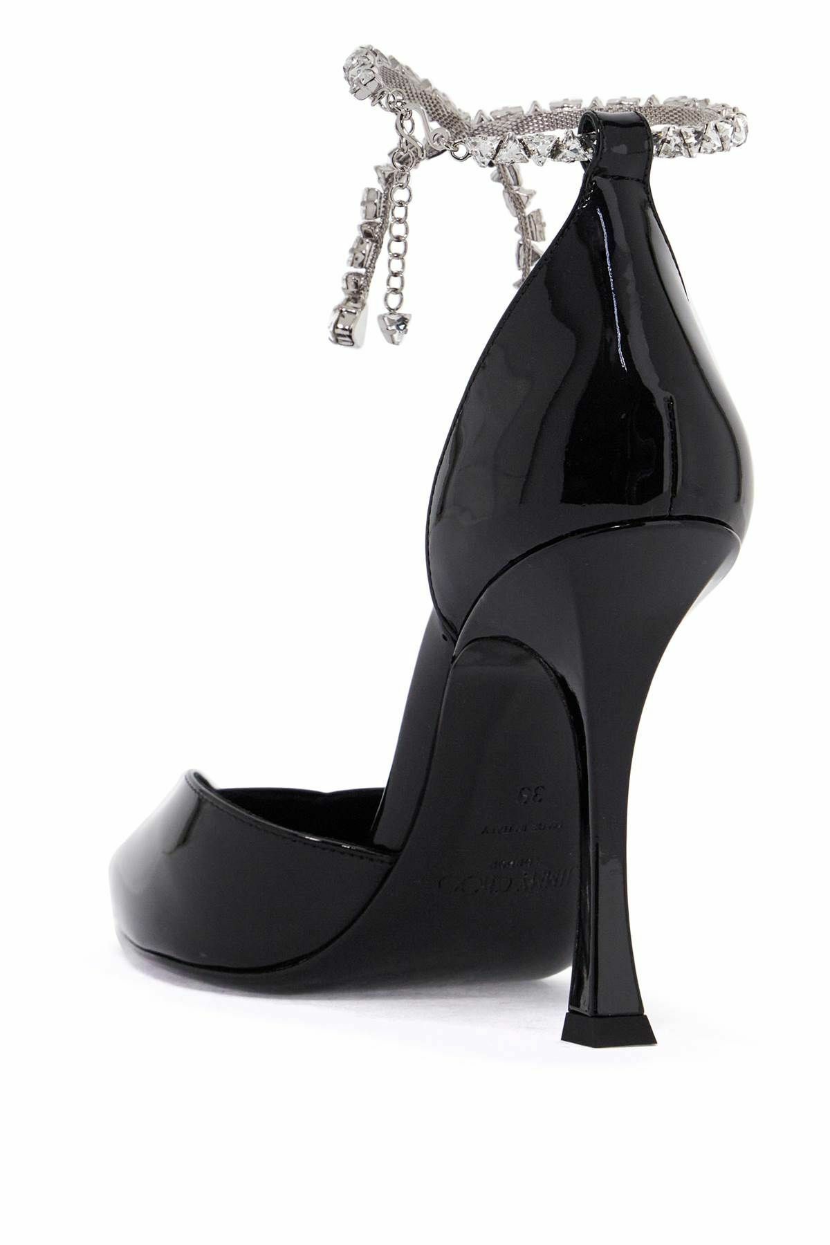JIMMY CHOO stevie 100 patent leather Black Jimmy Choo