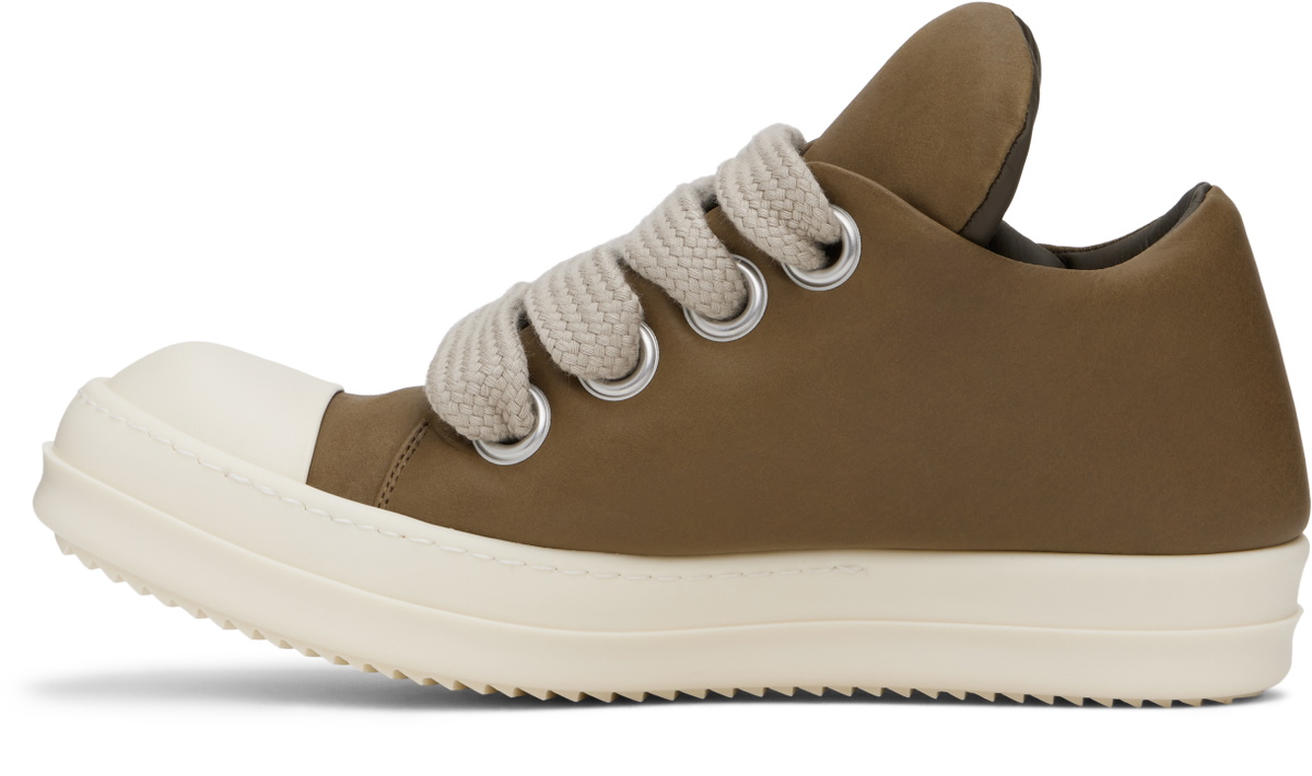 Rick Owens Khaki Porterville Jumbolaced Padded Low Sneakers Rick Owens