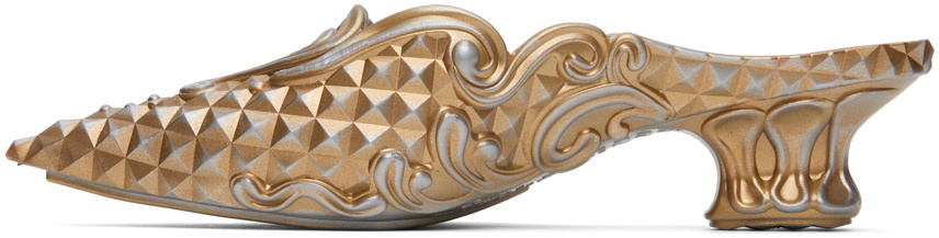 Y/Project Gold Melissa Edition Melissa Point Mules Y/Project