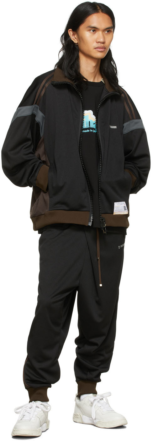Miharayasuhiro Black Wide Back Track Jacket Maison MIHARA YASUHIRO