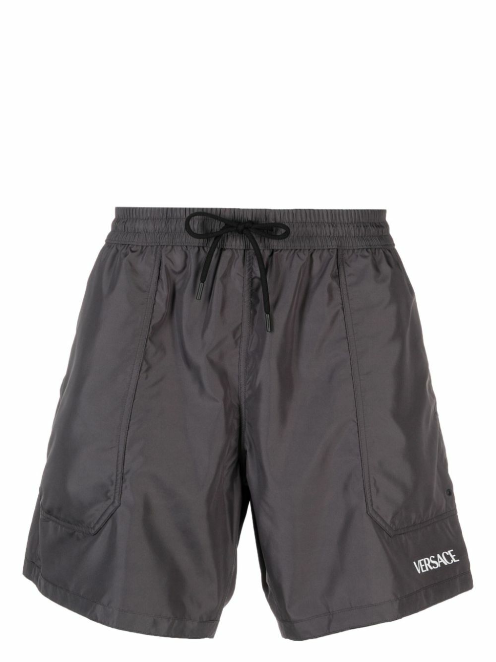 Versace Grey Barocco Reversible Swim Shorts Versace