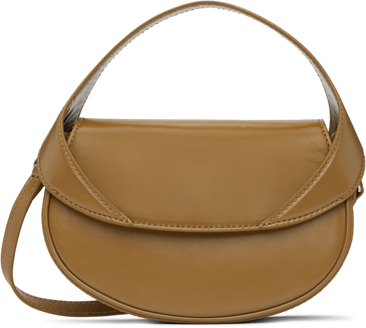 BY FAR Brown Hari Creased Leather Bag By Far