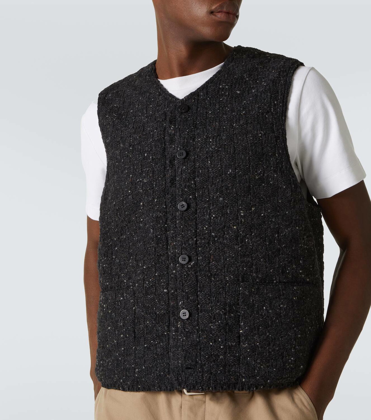 Visvim Reversible wool tweed vest Visvim