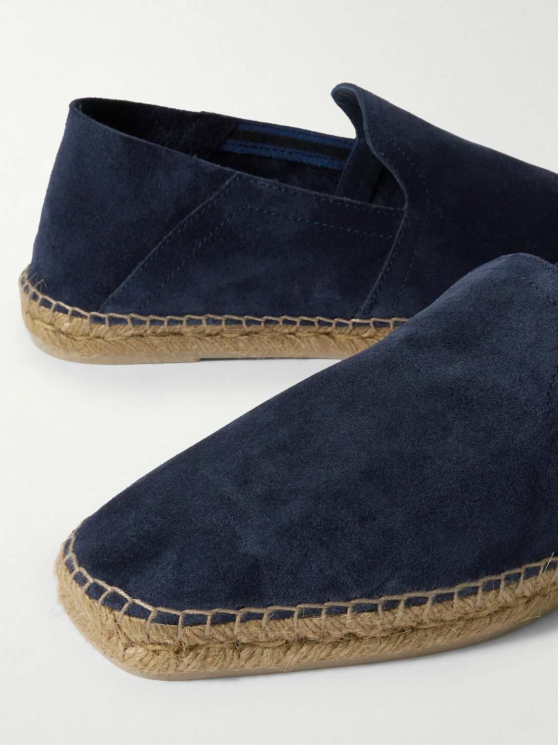Castañer - Parker Collapsible-Heel Suede Espadrilles - Blue Castaner