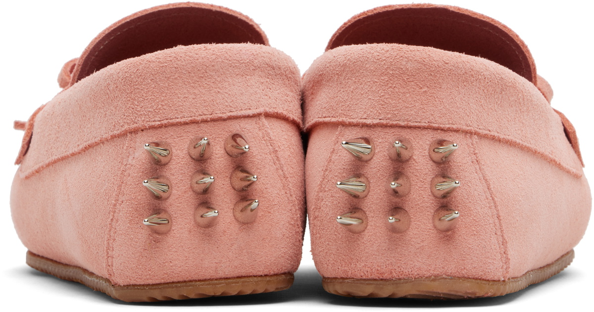 ABRA SSENSE Exclusive Pink Spike Loafers ABRA