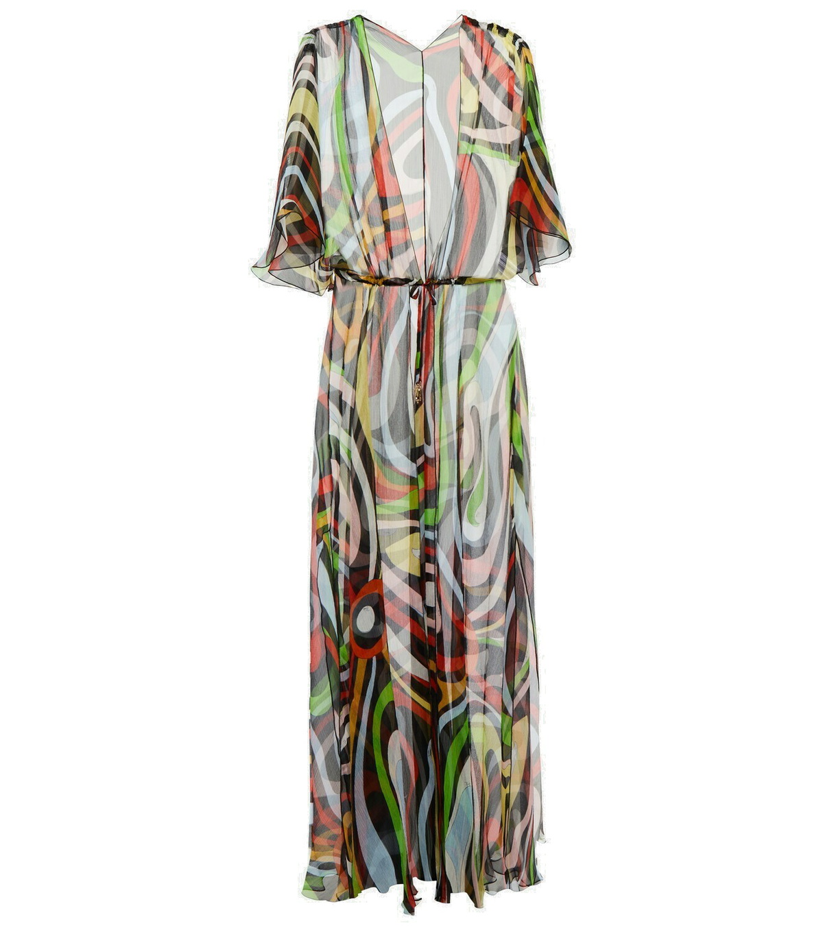 Pucci - Printed silk beach cover-up Emilio Pucci