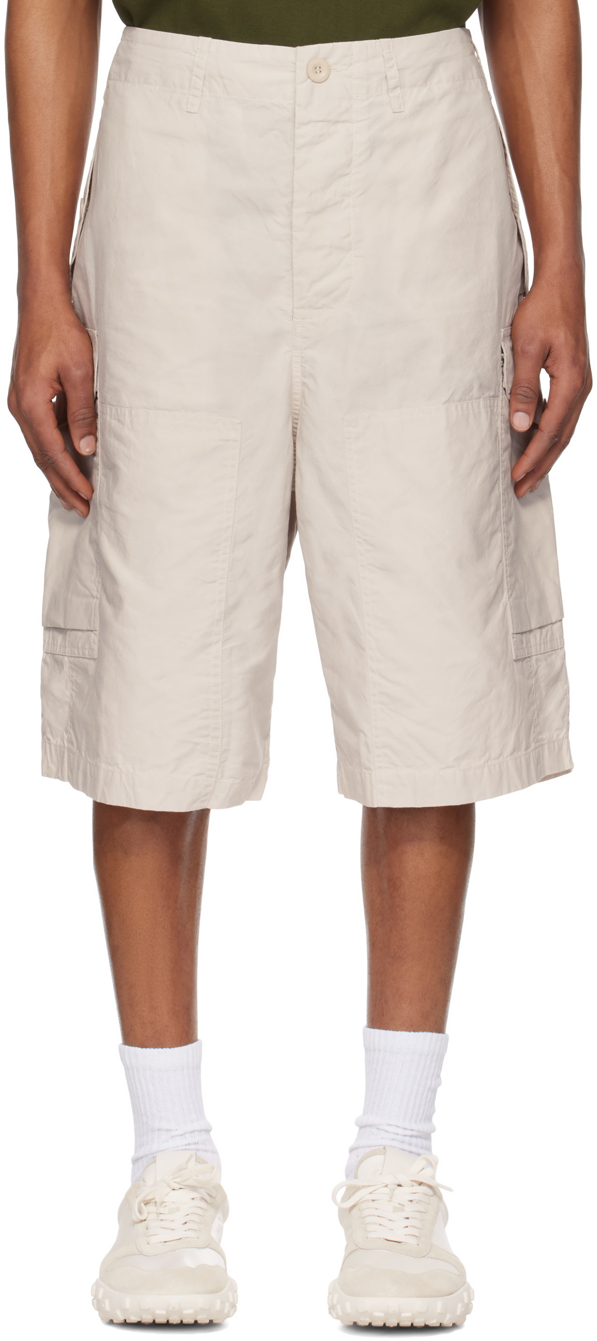 CASEY CASEY Off-White Mamo Cargo Shorts CASEY CASEY