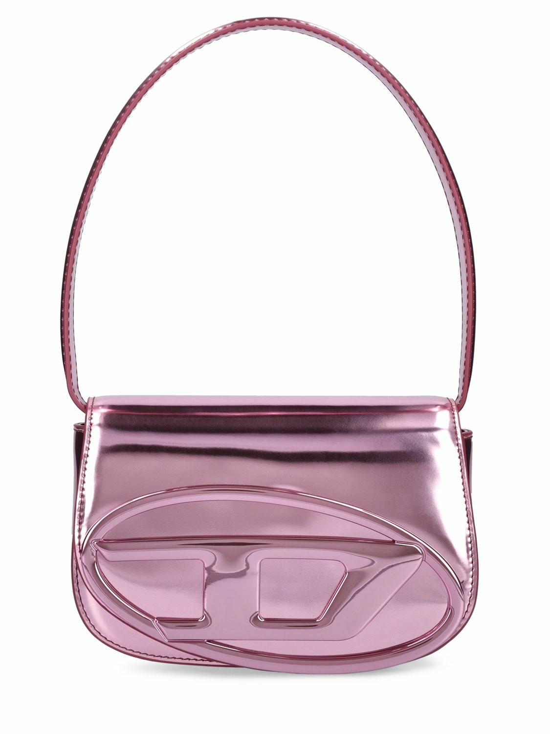 DIESEL 1dr Metallic Leather Shoulder Bag Diesel