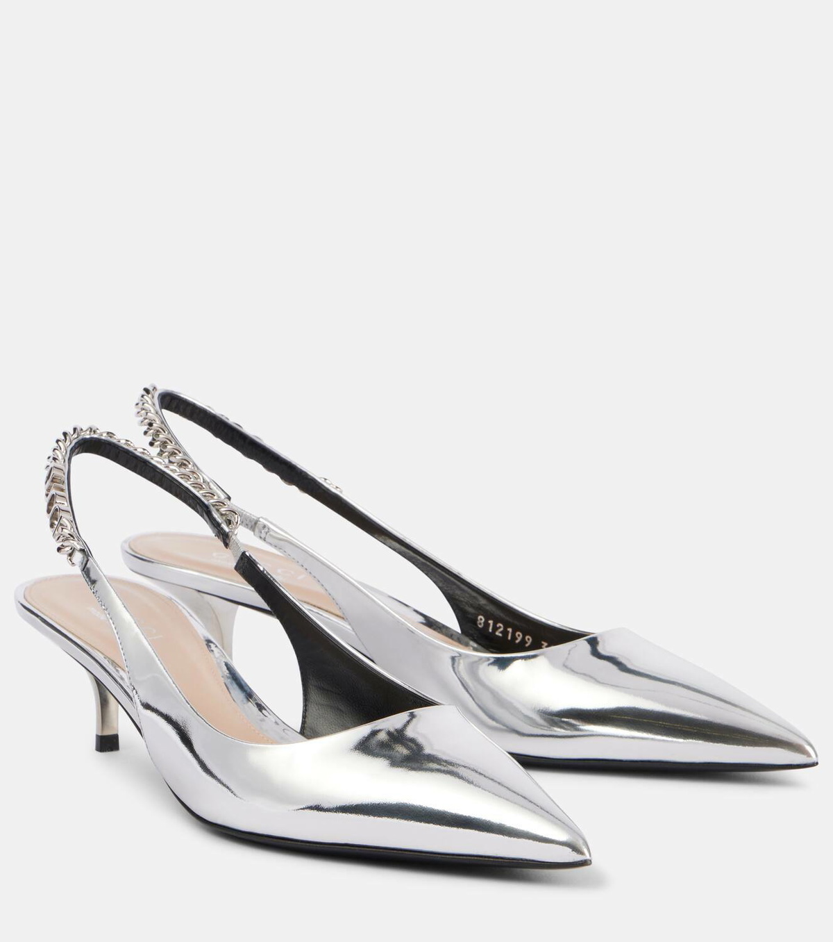 Gucci Gucci Signoria 45 leather slingback pumps Gucci