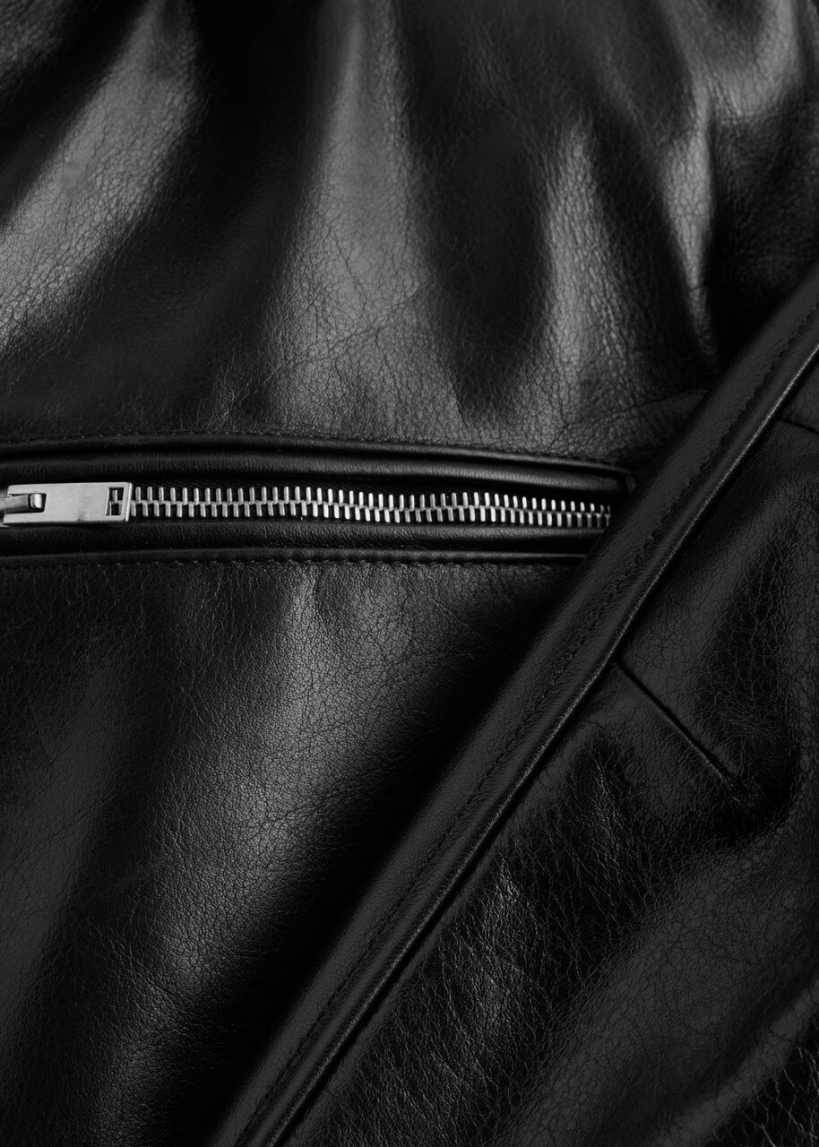 Second Layer Barras Leather Jacket Black Second/Layer
