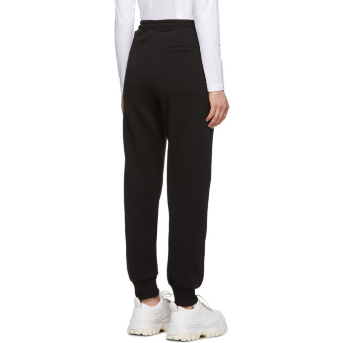 MSGM Black Mini Logo Lounge Pants MSGM