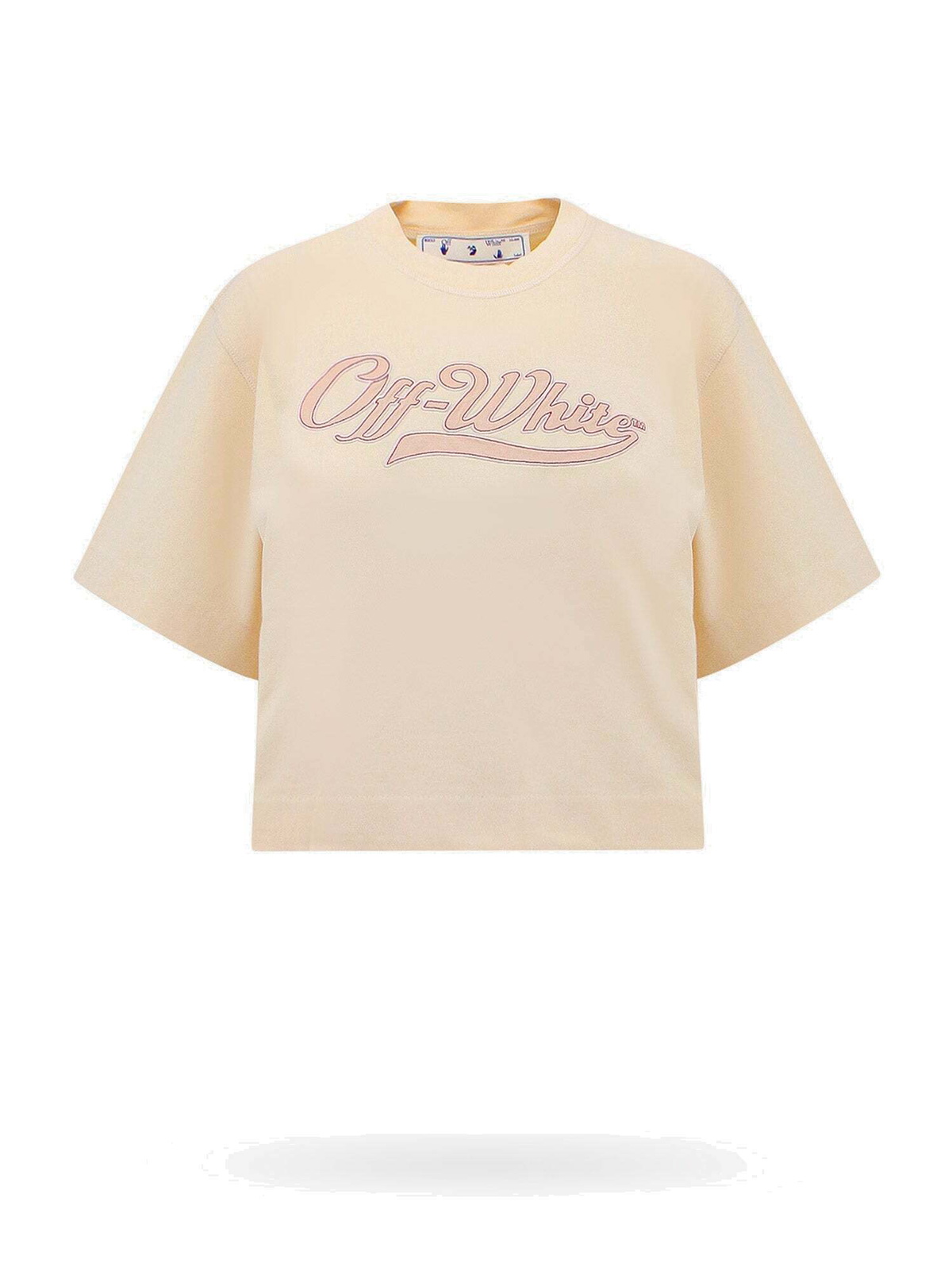 Off White T Shirt Beige Womens Off-White
