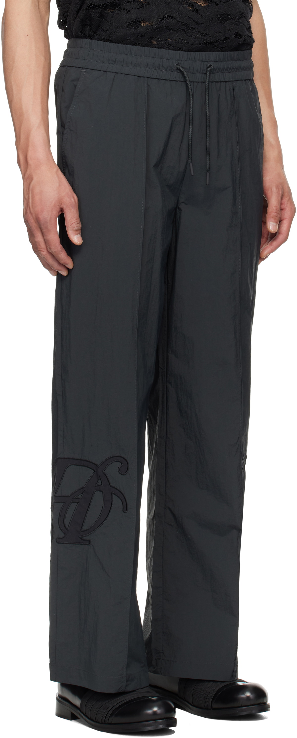 Han Kjobenhavn Black Straight-Leg Track Pants Han Kjobenhavn