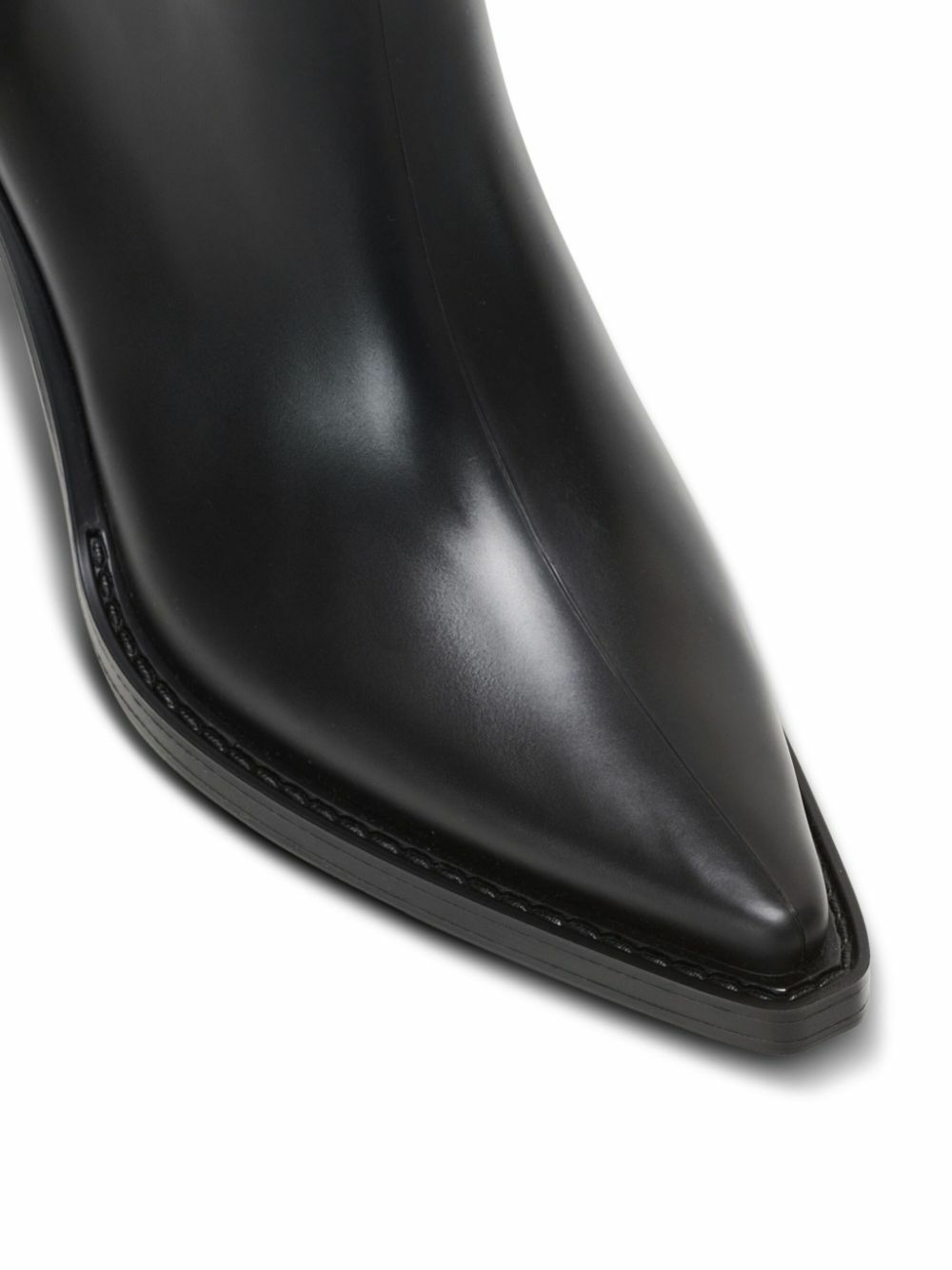 Balmain Black Tess 55 Cowboy Boots Balmain