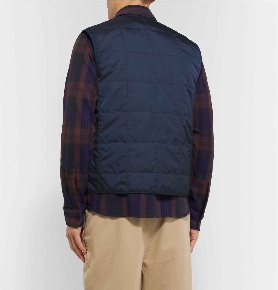 Aspesi - Thermore Slim-Fit Quilted Shell Padded Gilet - Navy Aspesi
