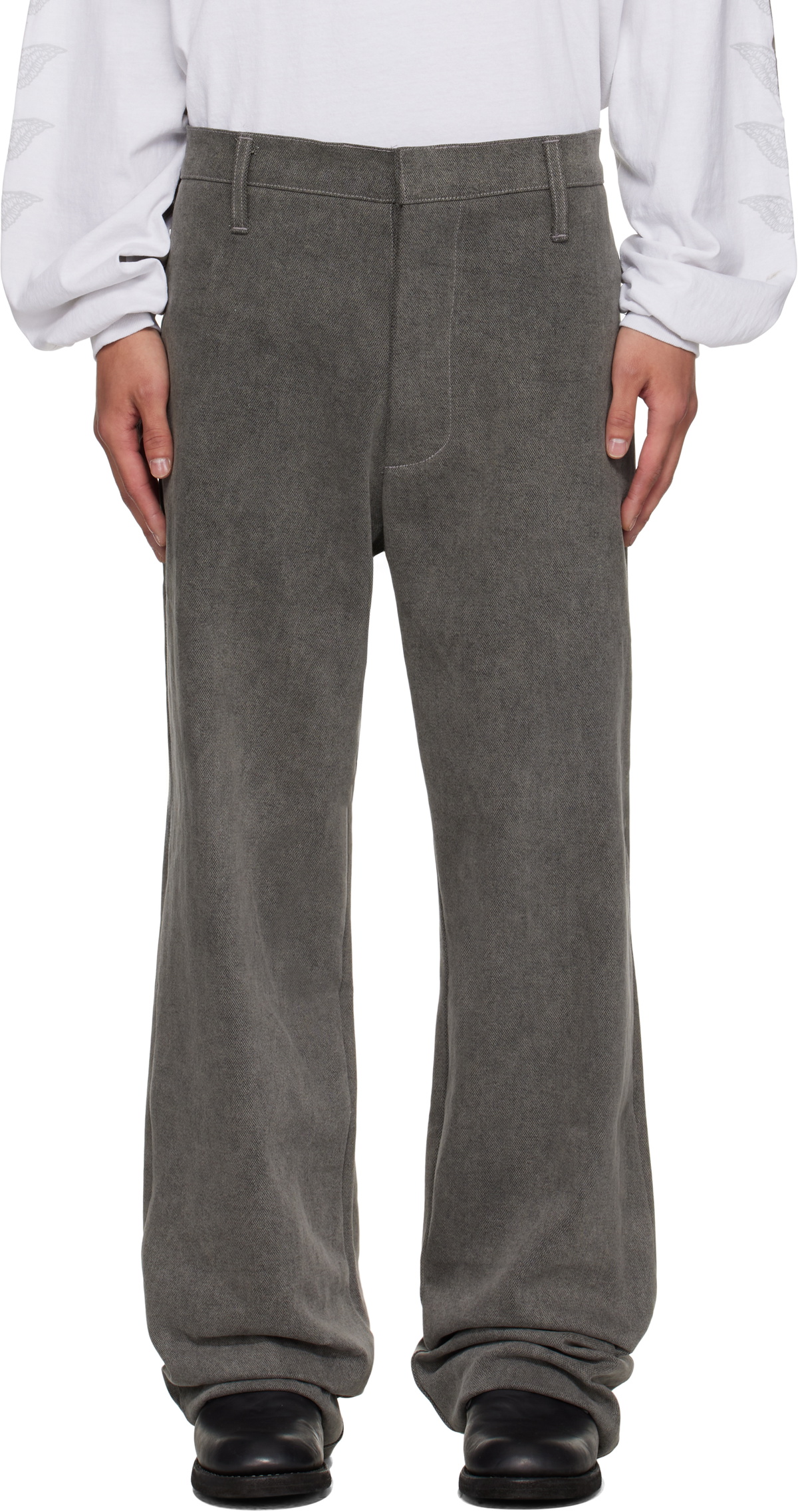 ALEXANDER DIGENOVA Gray Limo Trousers Alexander Digenova