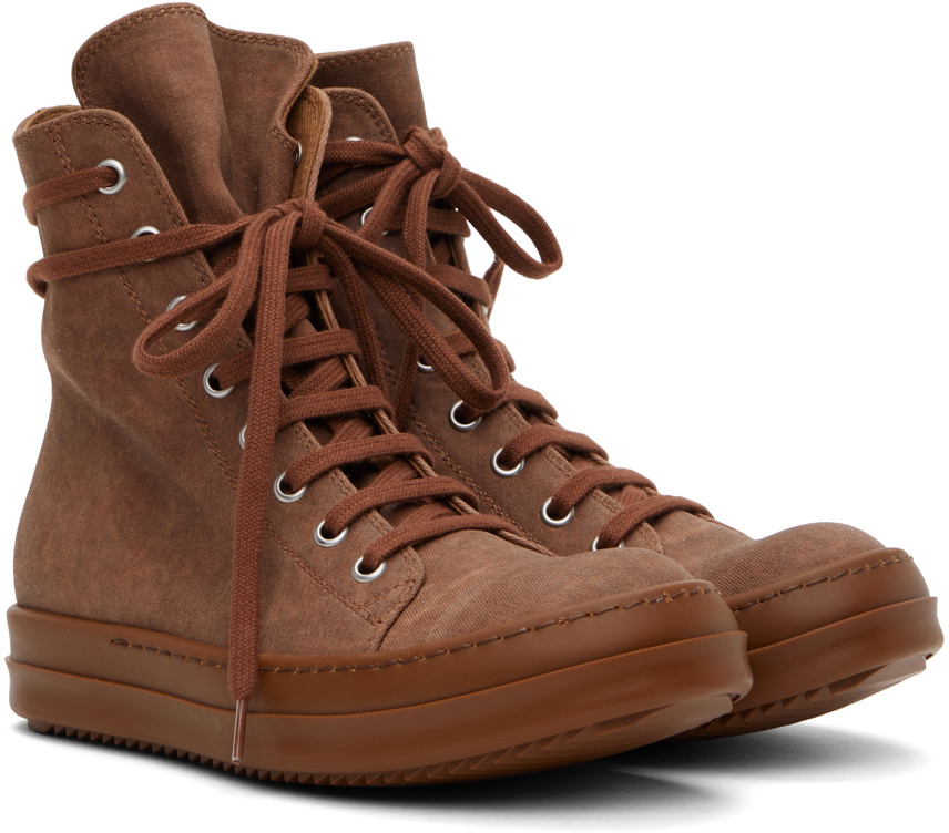 Rick Owens DRKSHDW Brown Sneaks Sneakers Rick Owens Drkshdw