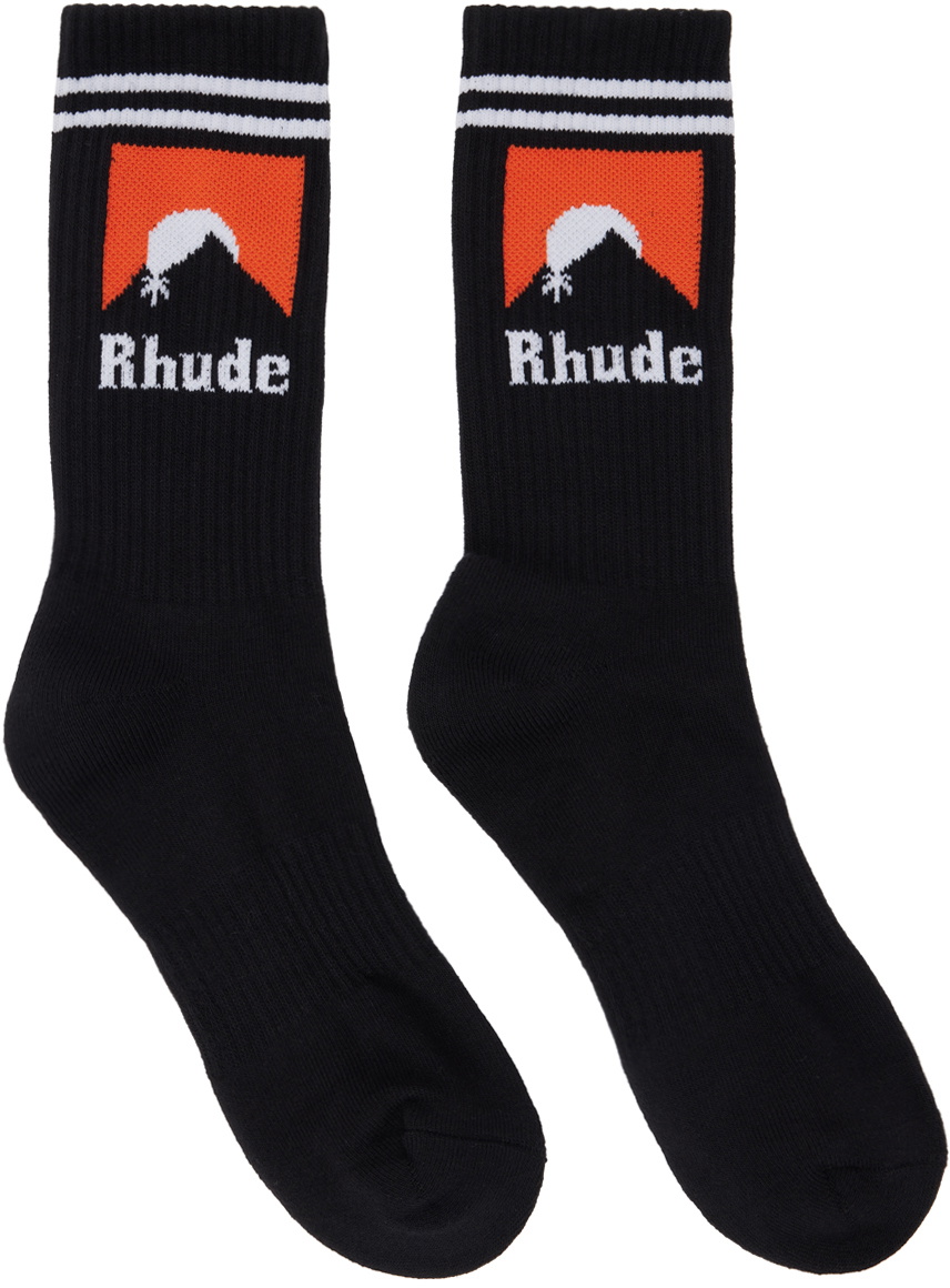 Rhude Black Moonlight Socks Rhude