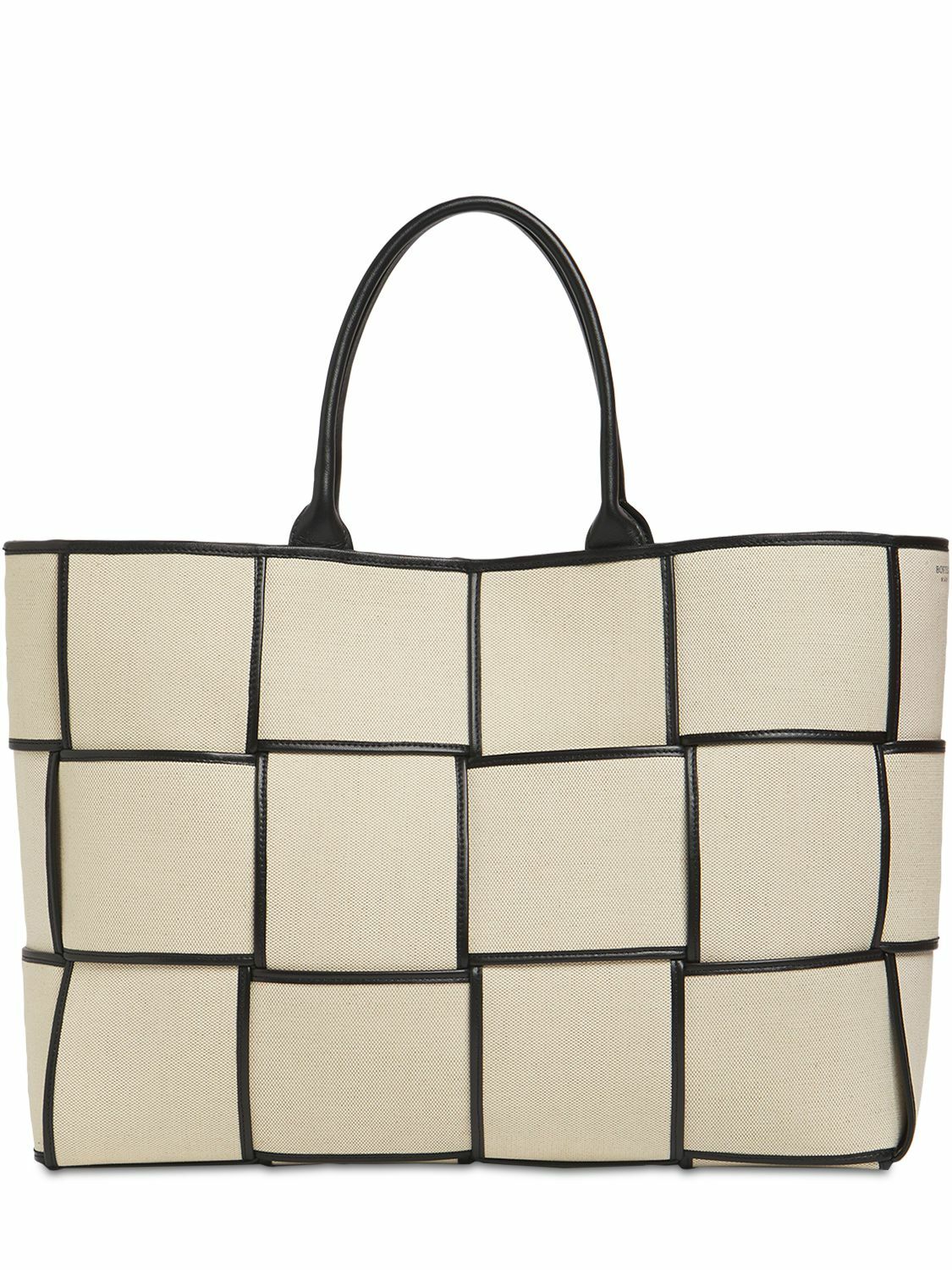 BOTTEGA VENETA - Large Arco Linen Tote Bag Bottega Veneta