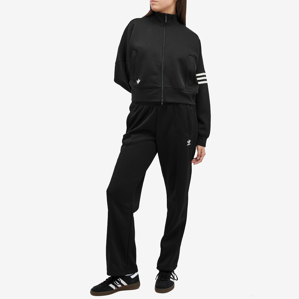 Adidas Women's Neucl Track Top in Black Cloud White adidas
