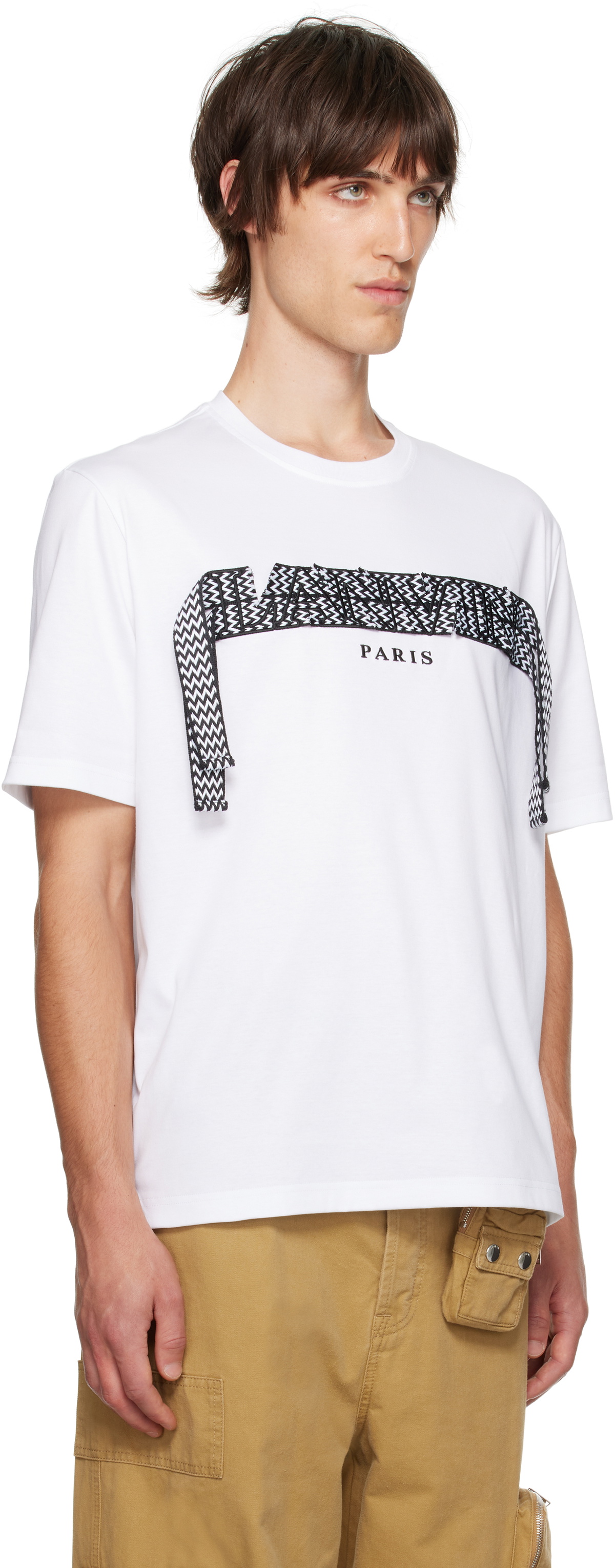 Lanvin White Curb Lace T-shirt Lanvin
