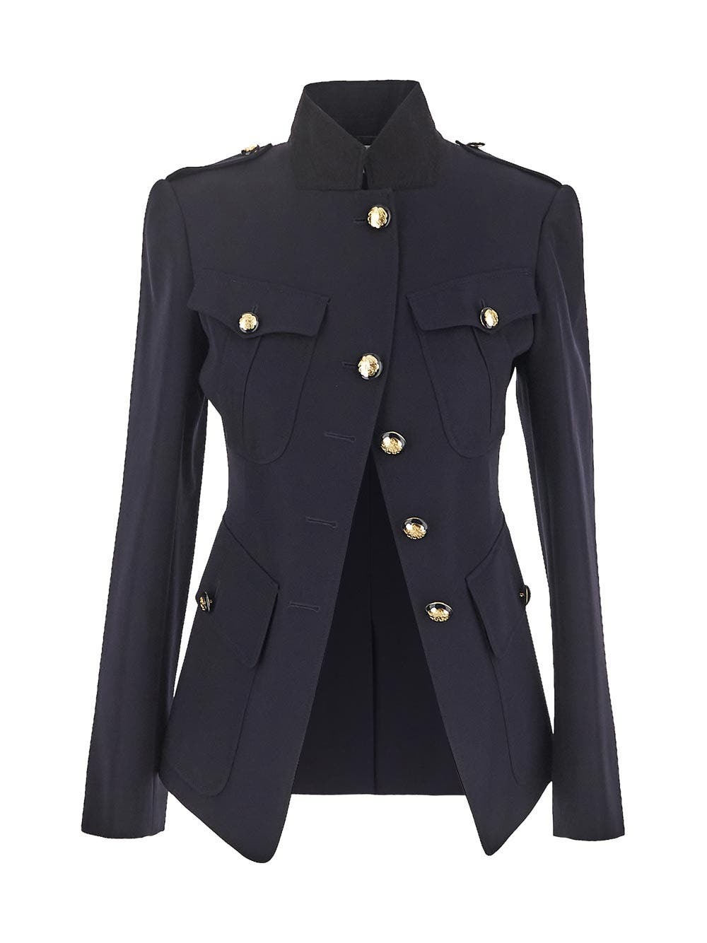 Alexander Mcqueen Single Breasted Twill Jacket Alexander McQueen