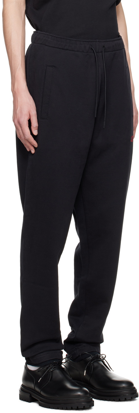 424 Black Embroidered Sweatpants 424